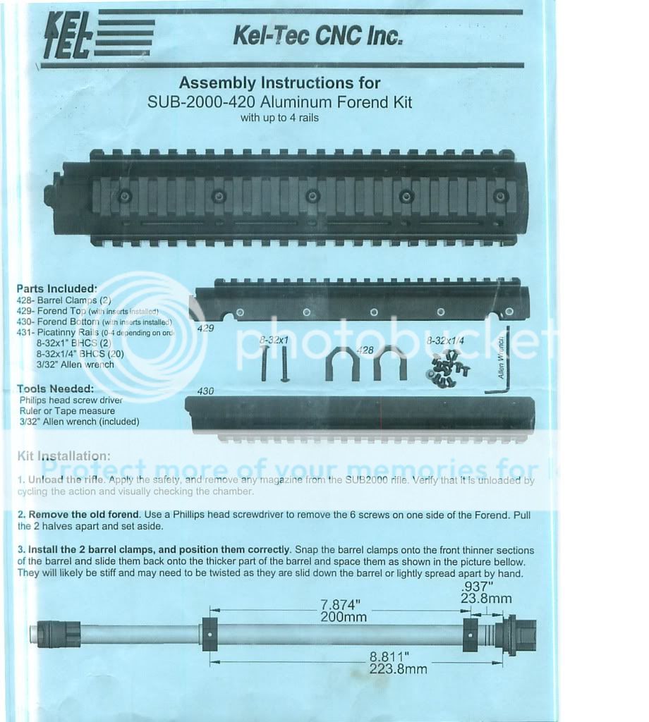 Assembly Instructions SUB 2000 Aluminum Rail Kit | Community for Kel ...